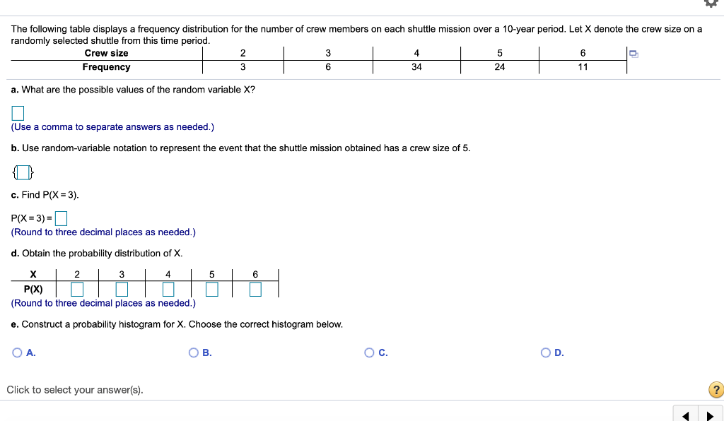 Solved The following table displays a frequency distribution | Chegg.com