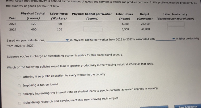 Solved . Productivity and growth policies Consider a small | Chegg.com