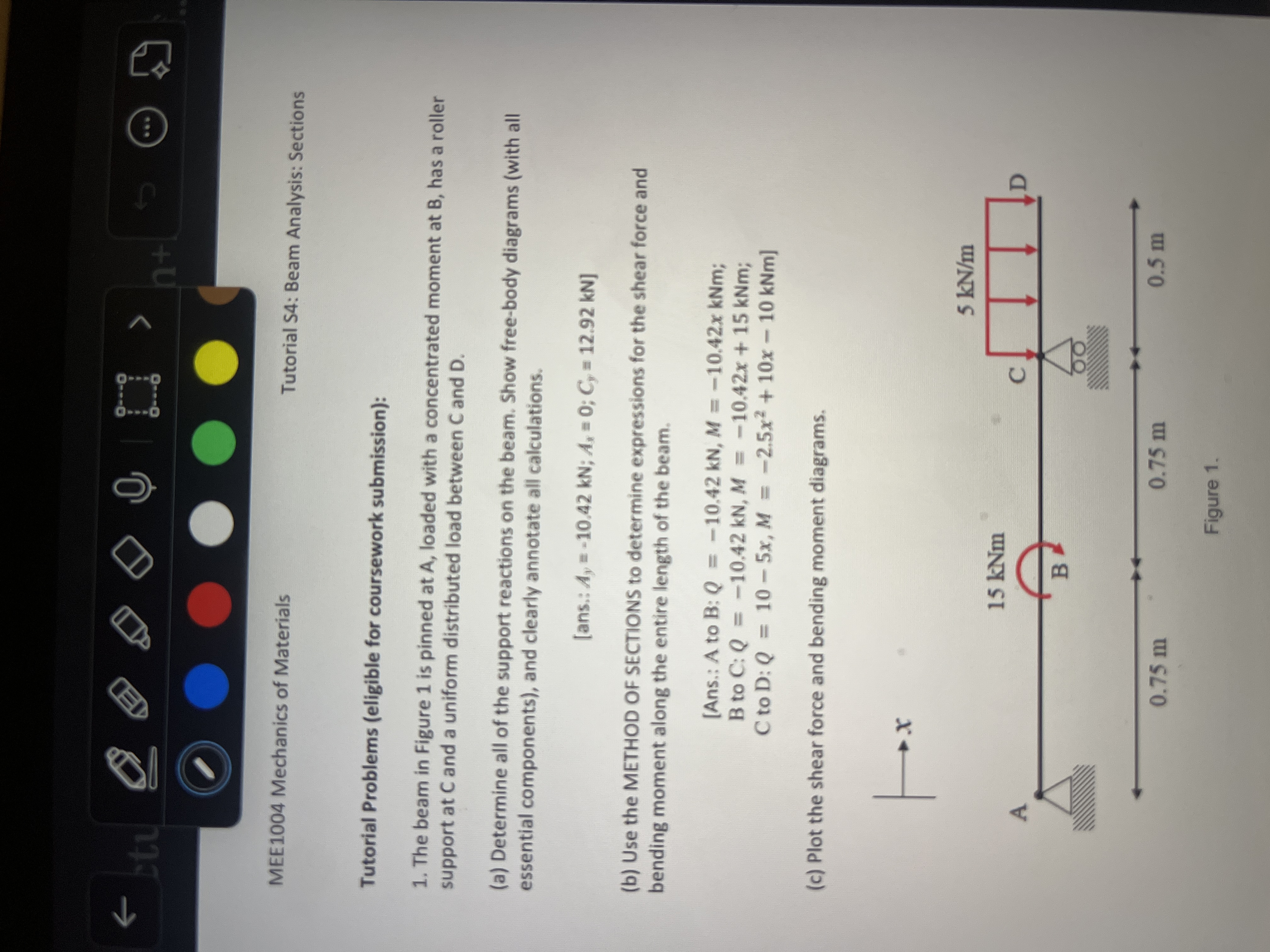 Tutorial Problems (eligible ﻿for coursework | Chegg.com