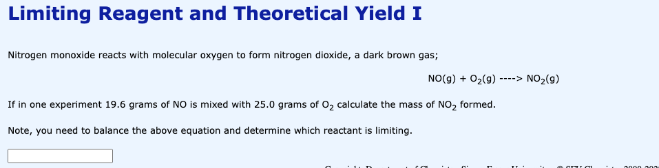Solved Limiting Reagent and Theoretical Yield I Nitrogen | Chegg.com