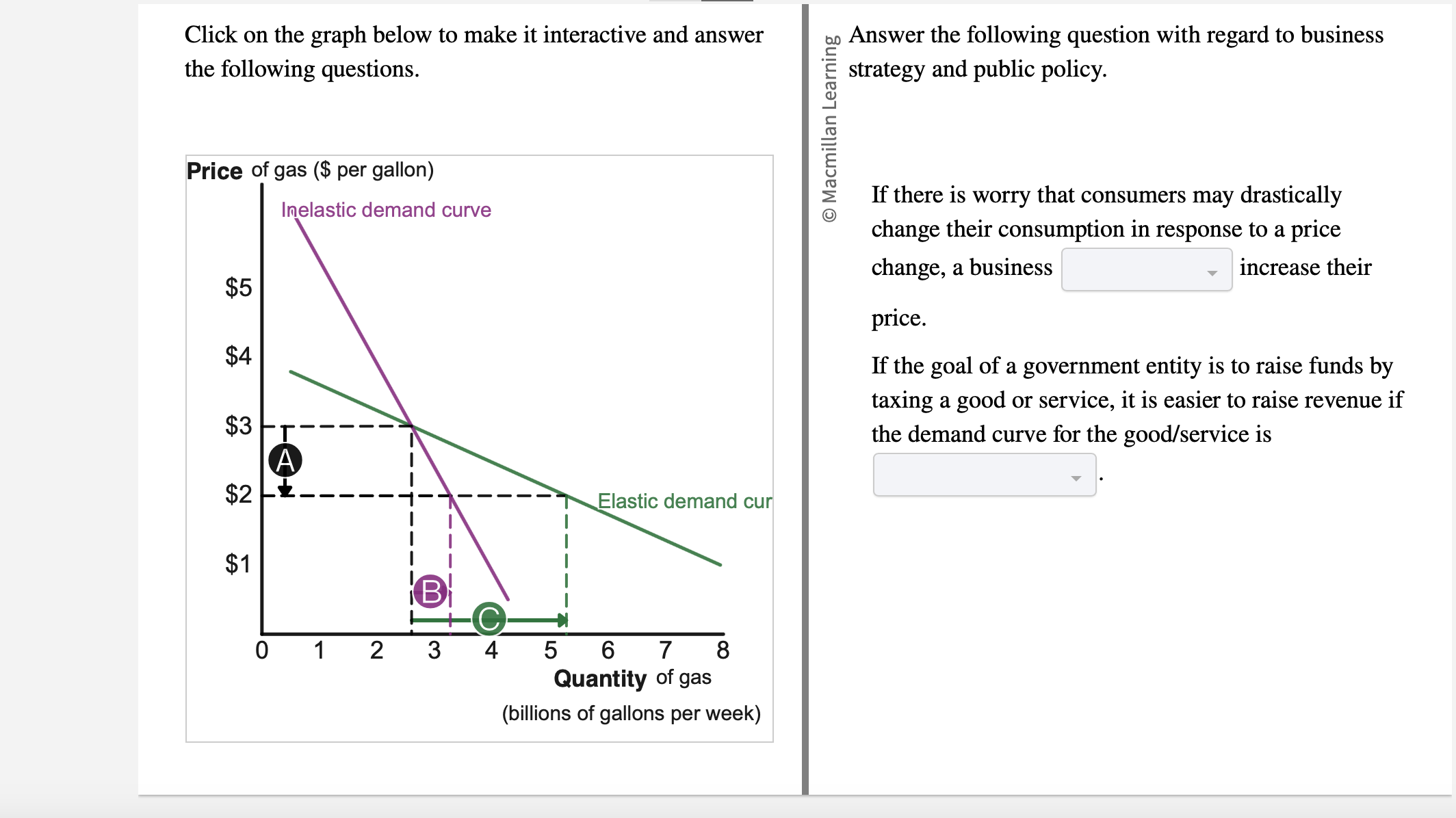 Solved Click on the graph below to make it interactive and | Chegg.com