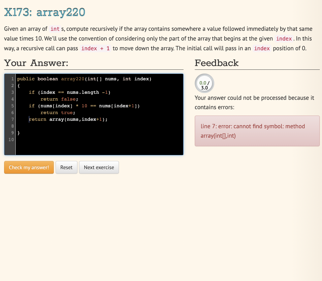 Solved X173 Array220 Given An Array Of Int S Compute Chegg
