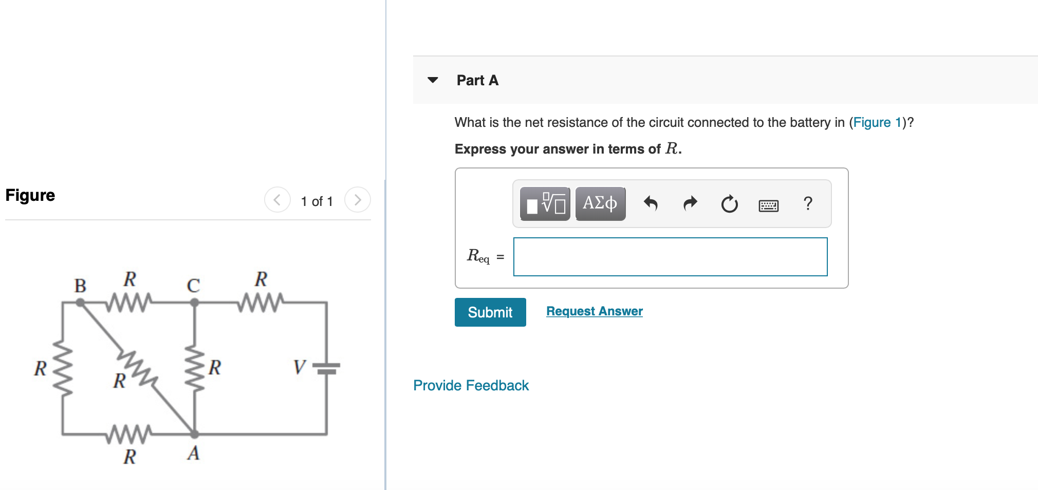Solved Part A What is the net resistance of the circuit | Chegg.com