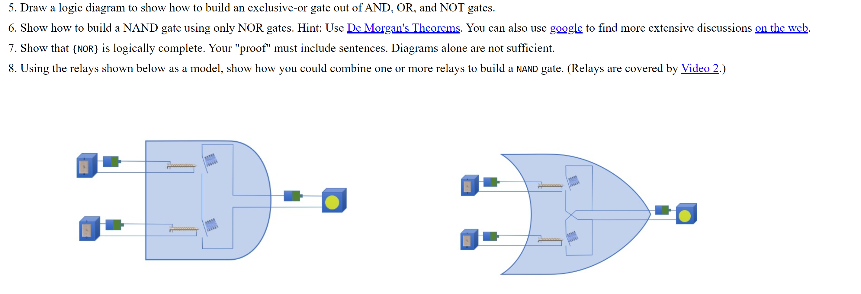 Solved 5. Draw a logic diagram to show how to build an | Chegg.com