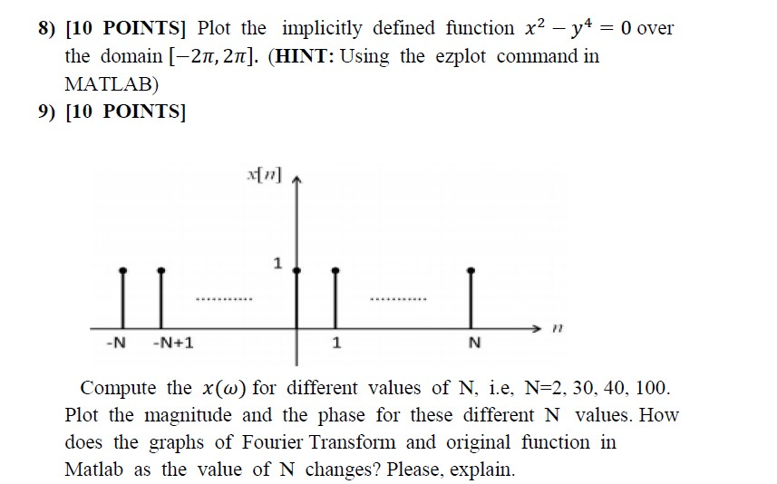 Solved 8) [10 POINTS] Plot the implicitly defined function | Chegg.com
