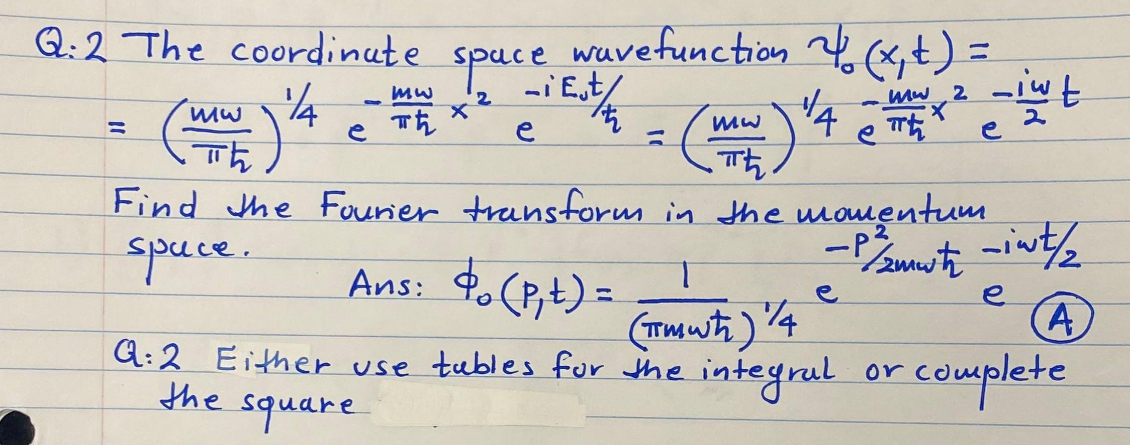 Solved : 2 The coordinate space wavefunction ψ0(x,t)= | Chegg.com