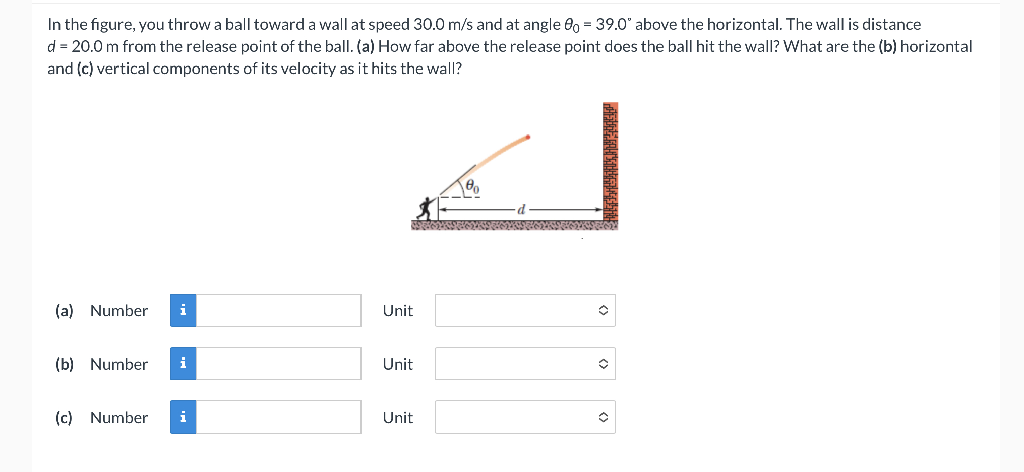 Solved In the figure, you throw a ball toward a wall at | Chegg.com