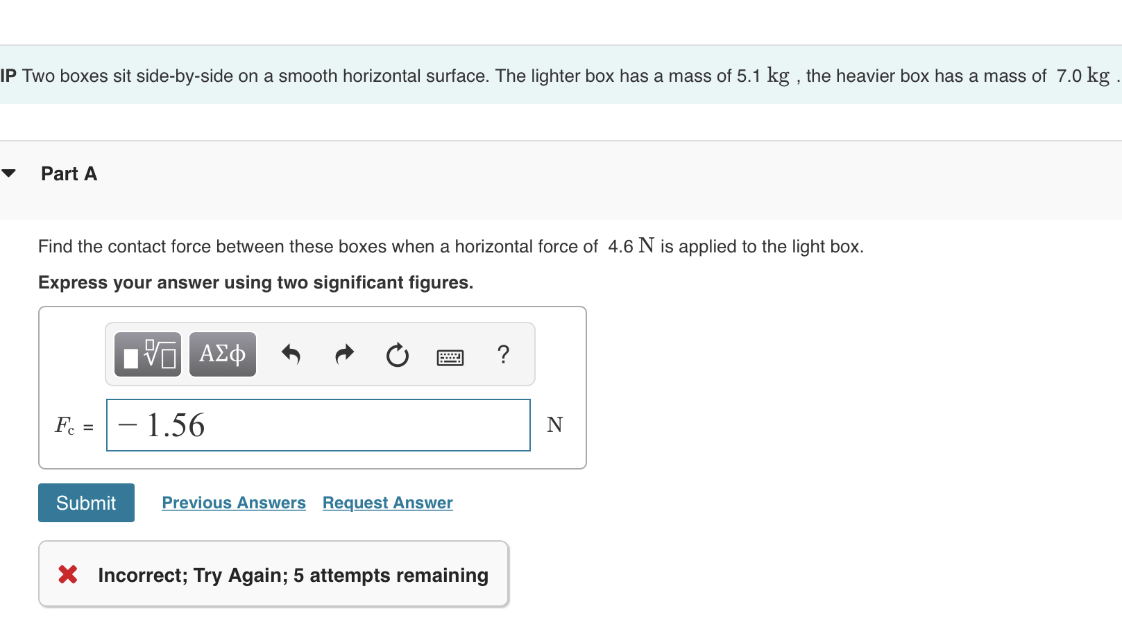 Solved IP Two boxes sit side-by-side on a smooth horizontal | Chegg.com