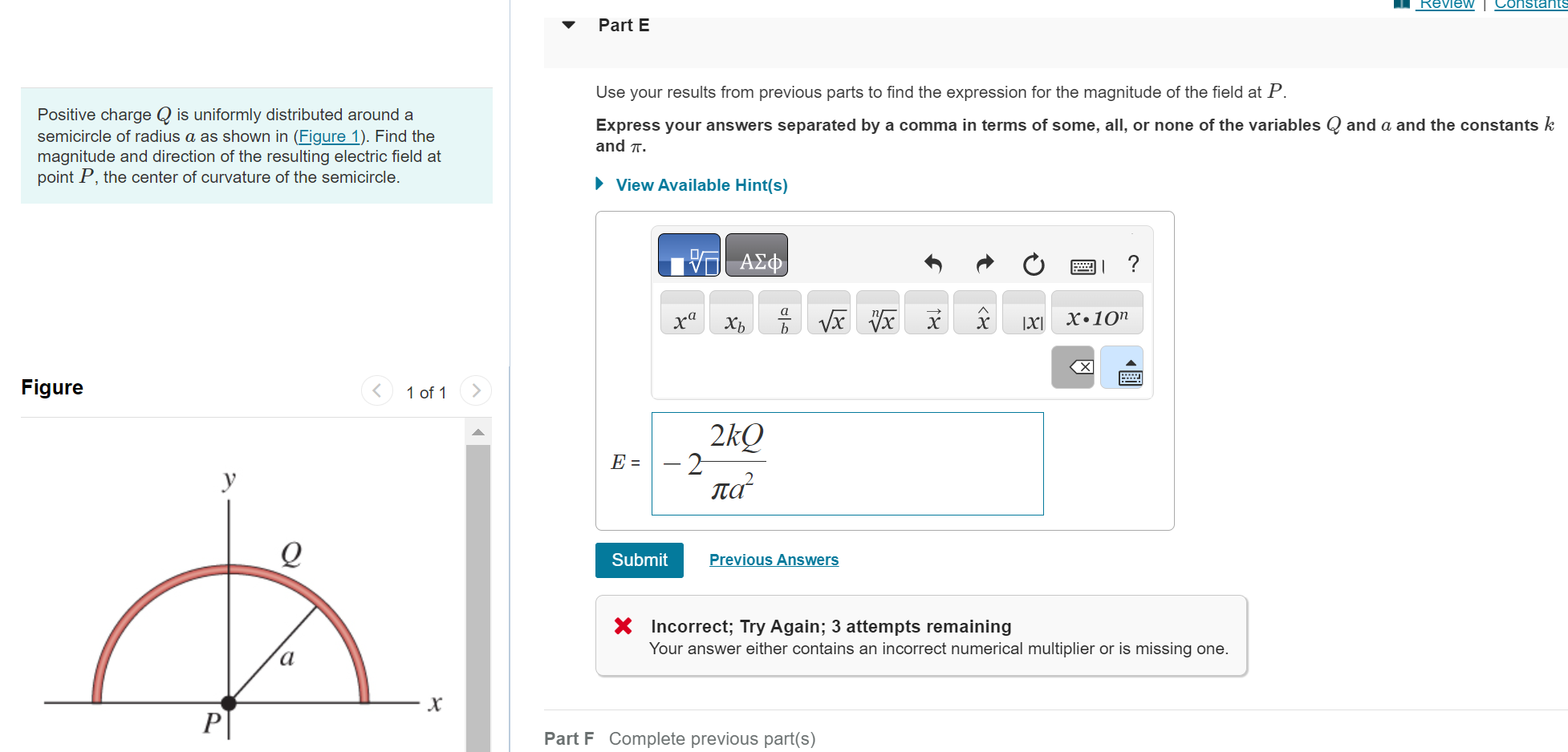 Solved Use your results from previous parts to find the | Chegg.com