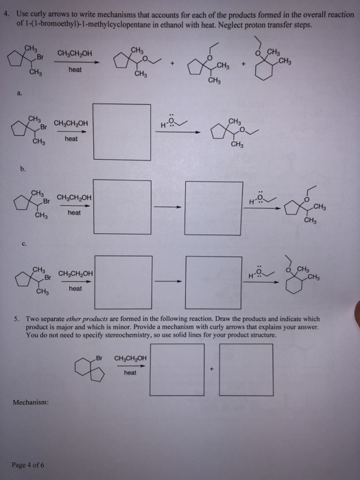 Solved 4. Use curly arrows to write mechanisms that accounts | Chegg.com