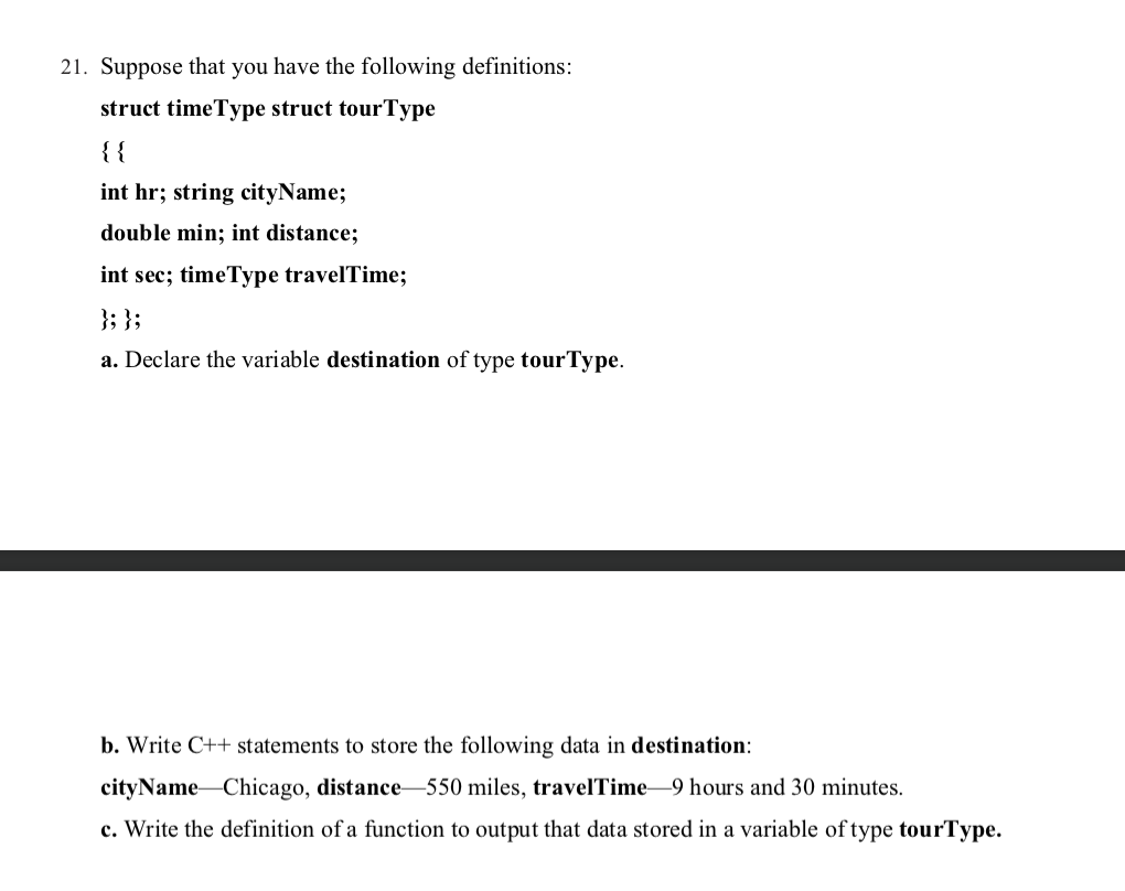 Solved 21 Suppose That You Have The Following Definitions 
