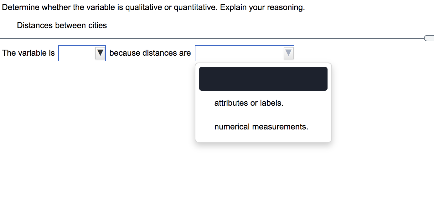 Solved Determine Whether The Variable Is Qualitative Or 