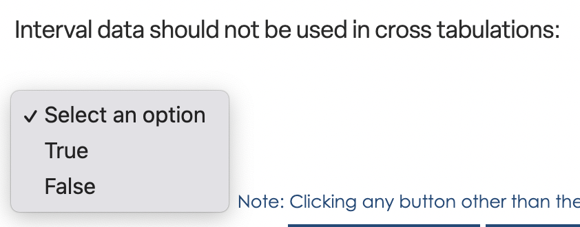 Solved Cross tabulations involve how many data elements? 2 3 | Chegg.com