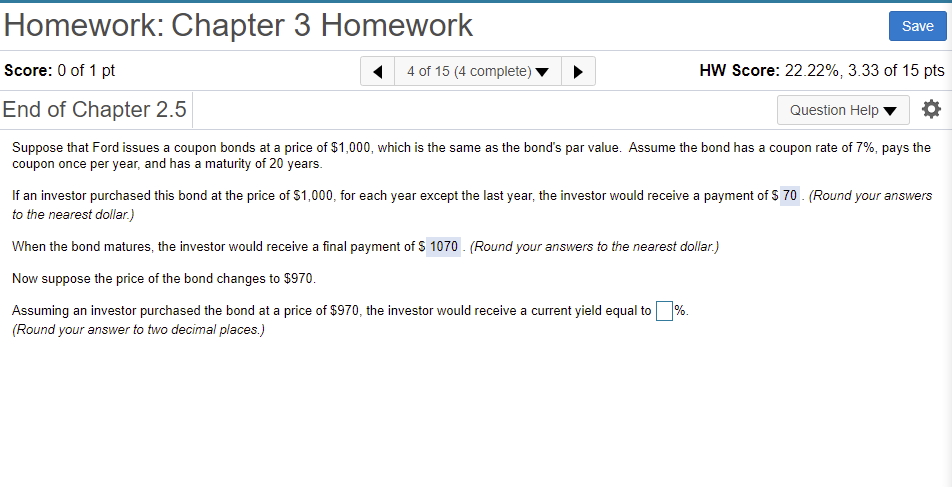 Solved Homework Chapter 3 Homework Save Score 0 Of 1 Pt 4