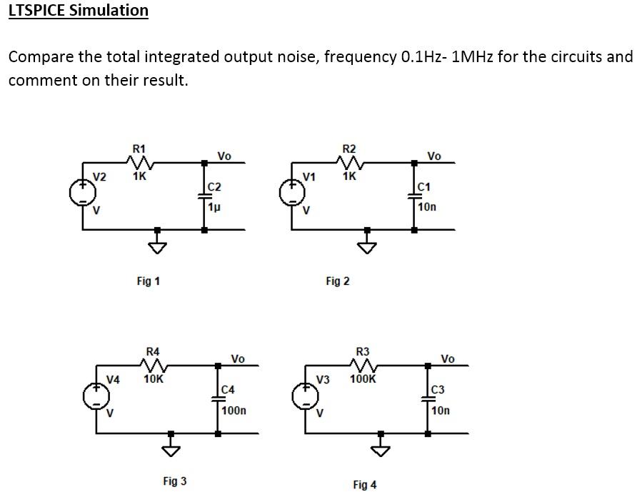 Solved LTSPICE Simulation Compare the total integrated | Chegg.com
