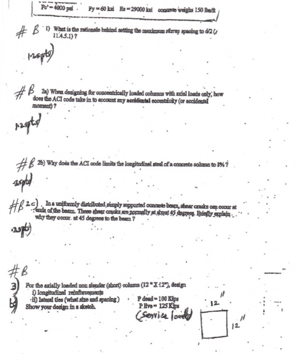 Column Footings For Problems 12.7 to 12.12, design | Chegg.com
