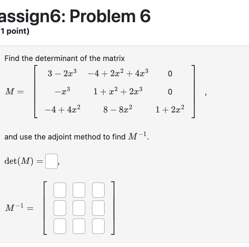 Solved Consider the matrix A=⎣⎡−4−x00532−8−x36−15π−417−x⎦⎤ | Chegg.com