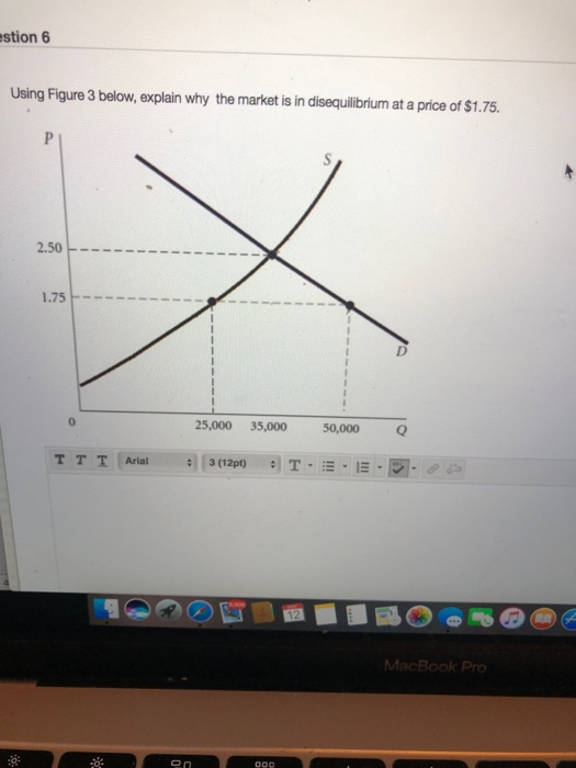 Solved Stion 6 Using Figure 3 Below Explain Why The Market