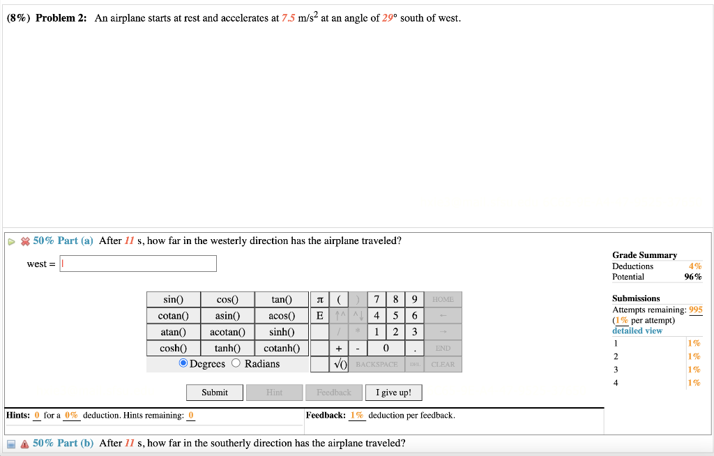 Solved (8\%) Problem 2: An airplane starts at rest and | Chegg.com