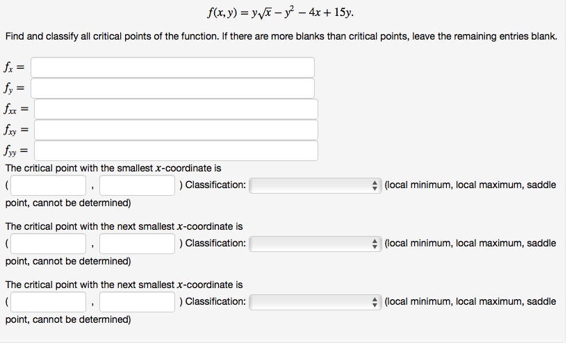Solved Find and classify all critical points of the | Chegg.com