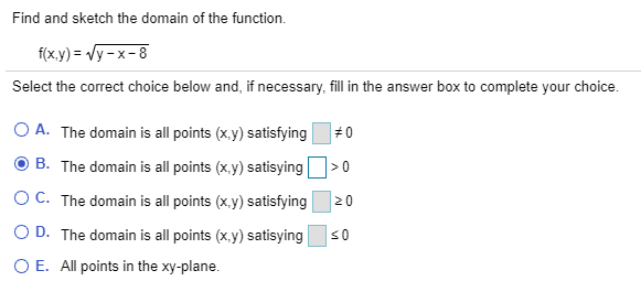 Solved Find and sketch the domain of the function. f(x,y) = | Chegg.com