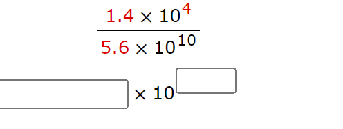 Solved 5.6×10101.4×104 | Chegg.com