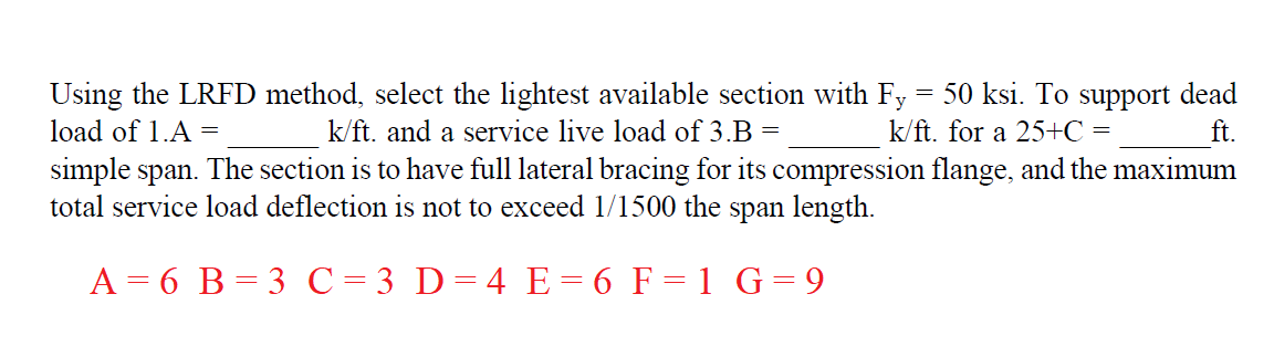 Solved Using the LRFD method, select the lightest available | Chegg.com