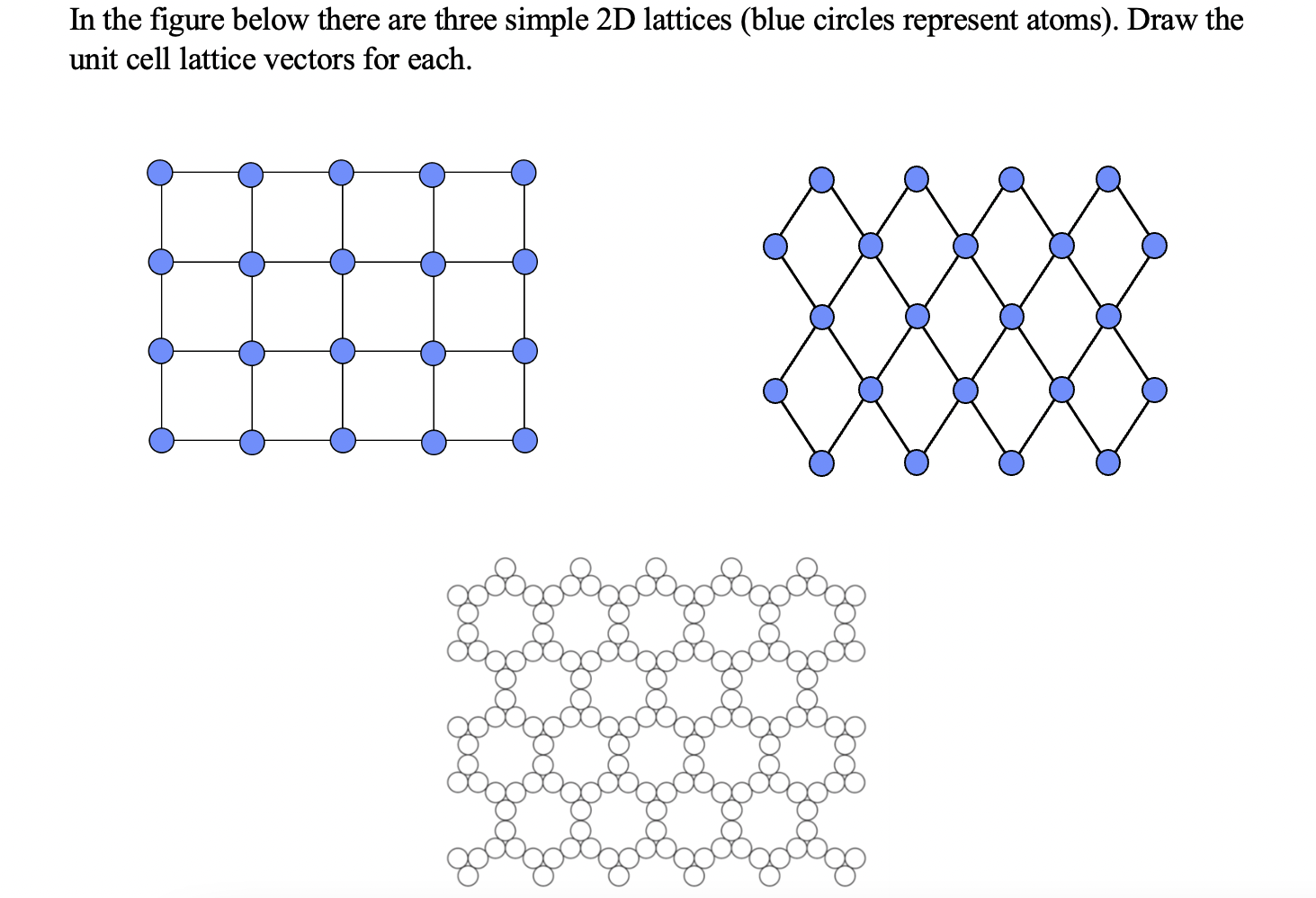 Solved In the figure below there are three simple 2D | Chegg.com