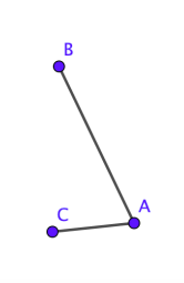 Solved Given non-collinear line segments AB and AC, describe | Chegg.com