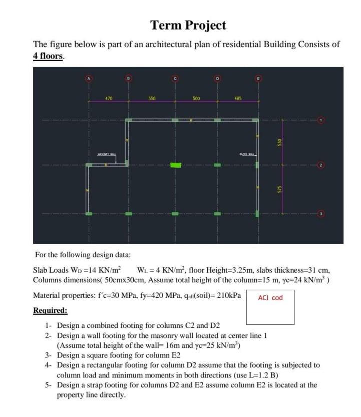 Solved Term Project The figure below is part of an | Chegg.com