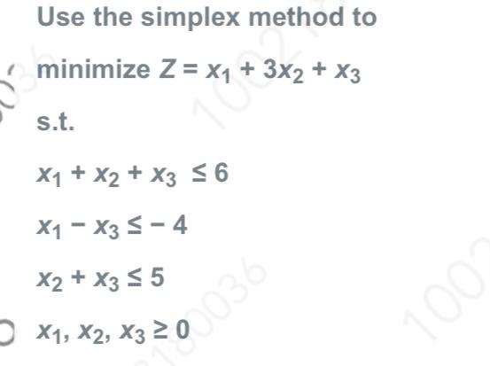 Solved Use the simplex method | Chegg.com