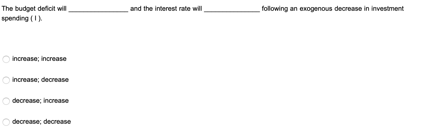Solved and the interest rate will following an exogenous | Chegg.com