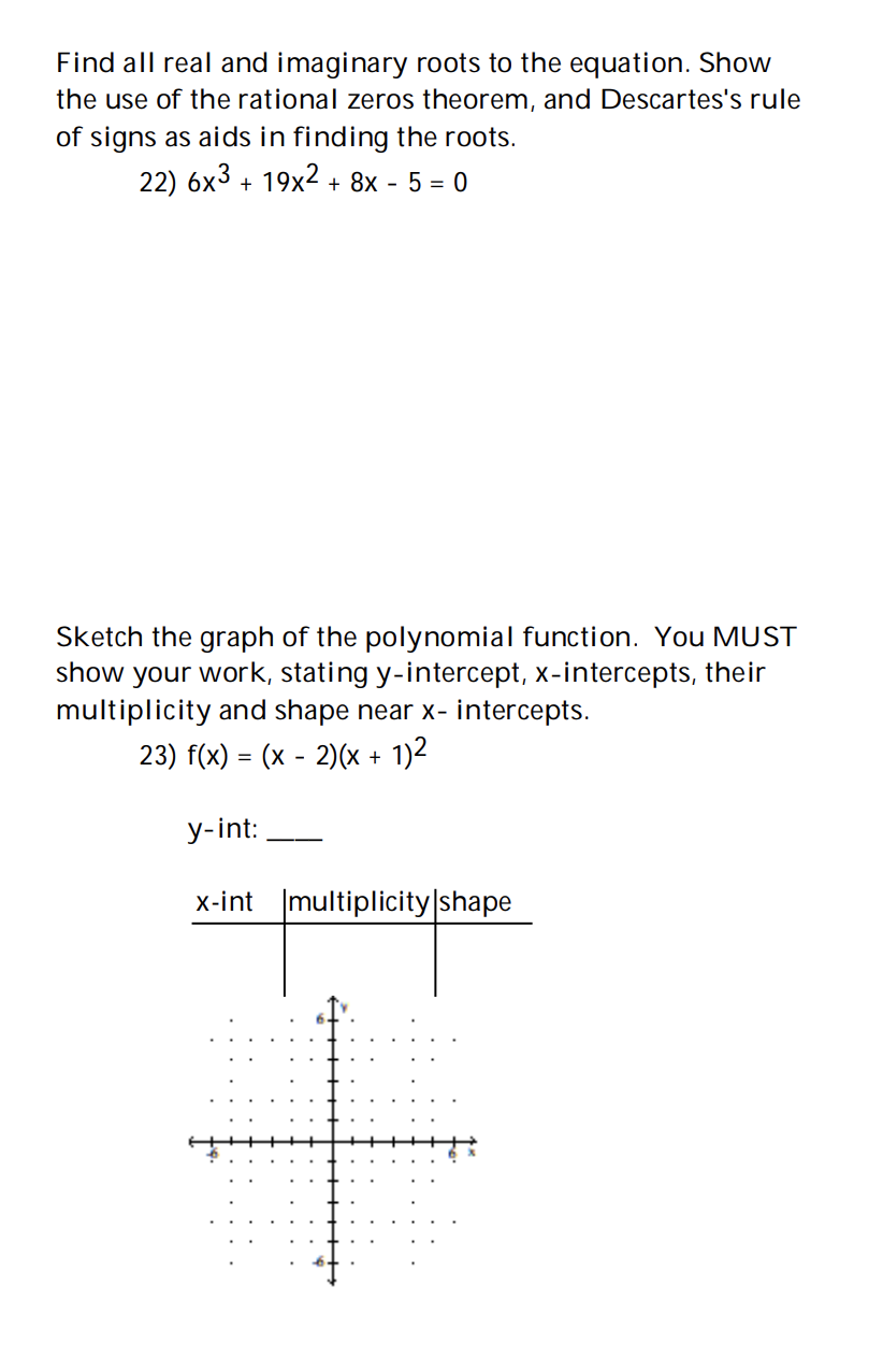 Solved Find all real and imaginary roots to the equation. | Chegg.com