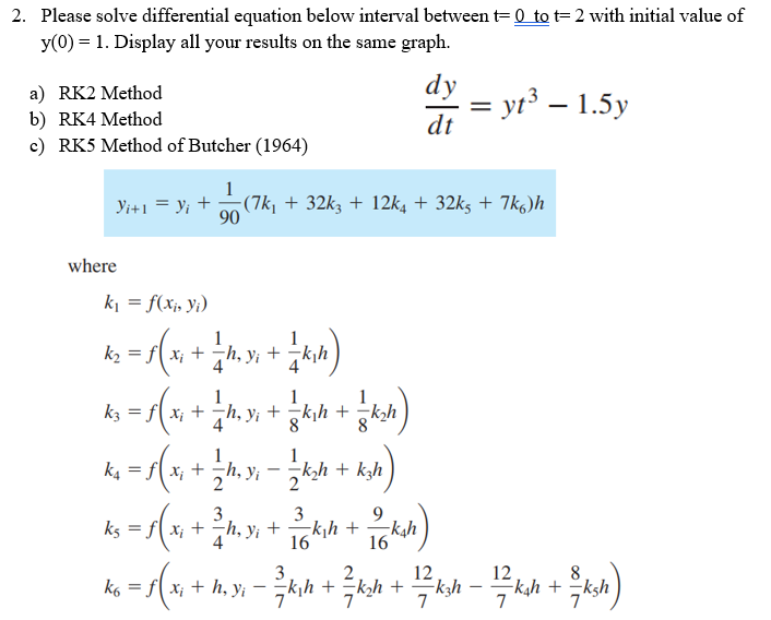 Solved Please solve differential equation below interval | Chegg.com