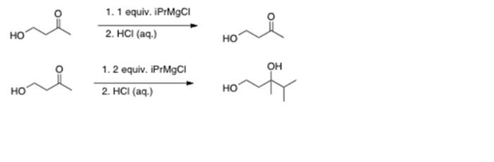 Solved ori 1.1 equiv. iPrMgci 2. HCI (aq.) но но он 1. 2 | Chegg.com