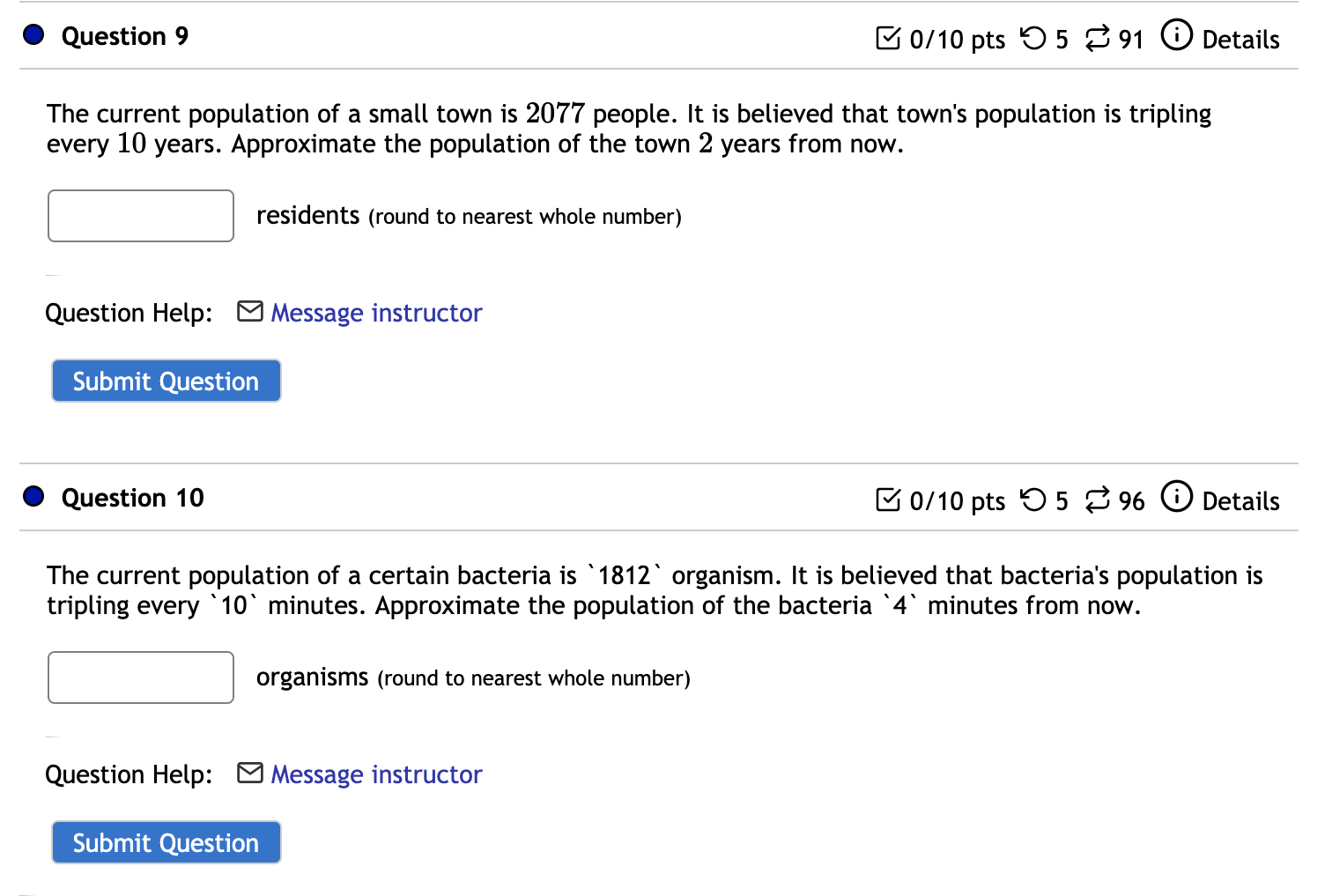 Solved Question 9 0/10 pts 5 5 3 91 0 Details The current | Chegg.com Solved Question 9 0/10 pts 5 5 3 91 0 Details The current | Chegg.com