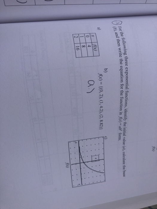 Solved roduction to Exponential Functions Lesson 5- Practice | Chegg.com