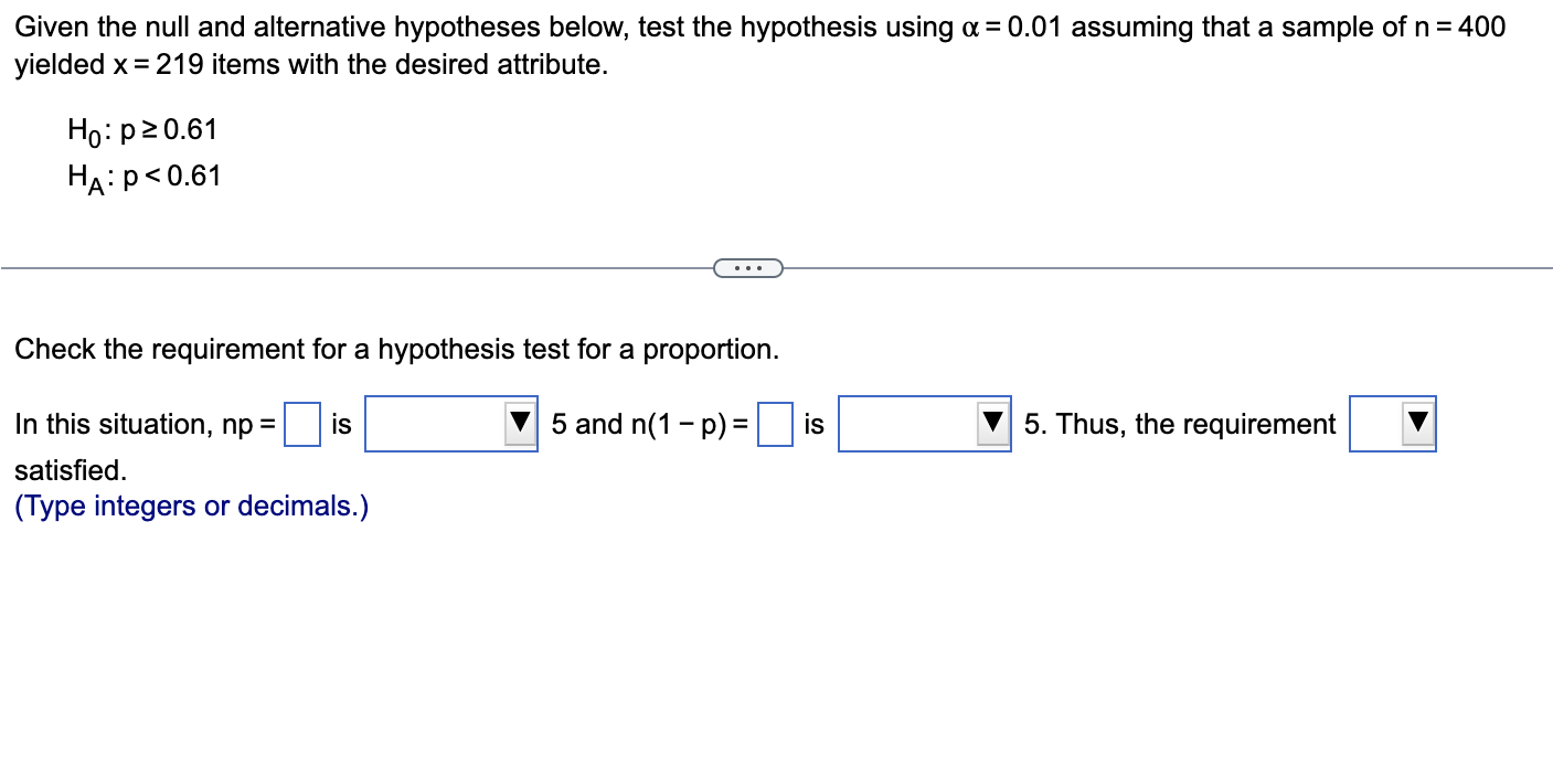 Solved Given the null and alternative hypotheses below, test | Chegg.com