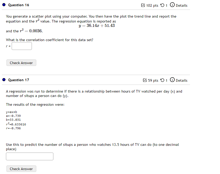 Solved You generate a scatter plot using your computer. You | Chegg.com