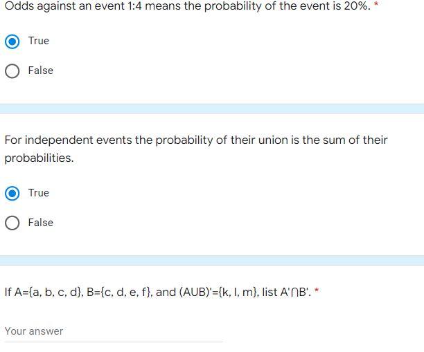 Solved Odds against an event 1:4 means the probability of | Chegg.com