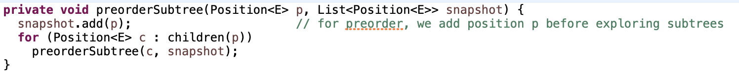 I'm trying to Implement a preorder traversal lazy | Chegg.com I'm trying to Implement a preorder traversal lazy | Chegg.com
