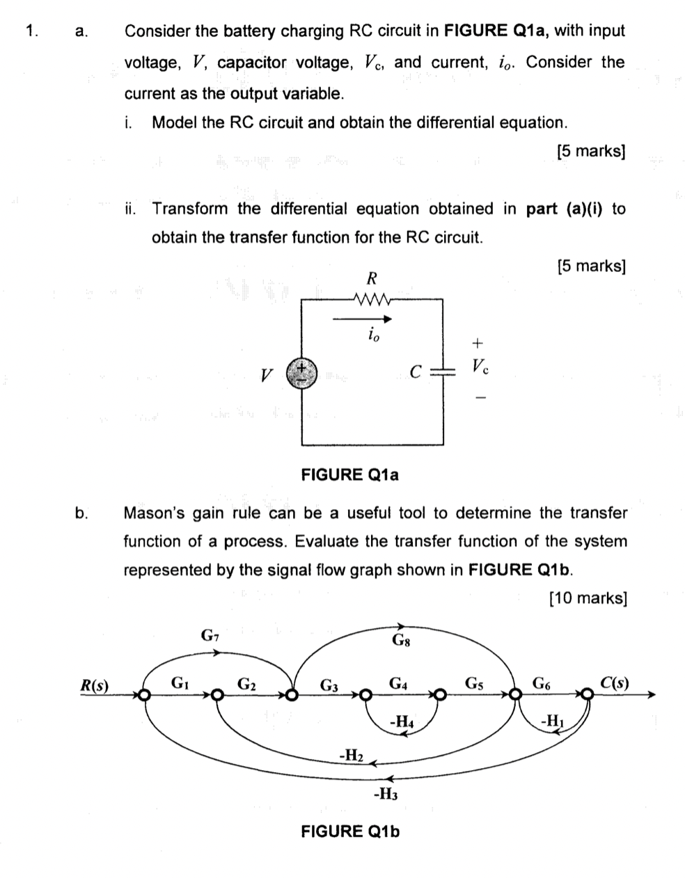 Solved 1. a. Consider the battery charging RC circuit in | Chegg.com