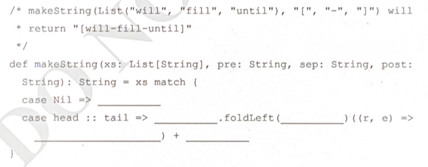 Solved scala> val words "will" : "fill" :: words: List | Chegg.com