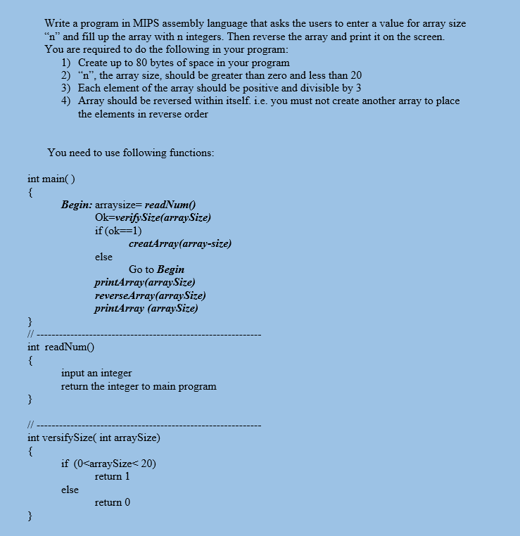 Solved Write a program in MIPS assembly language that asks | Chegg.com