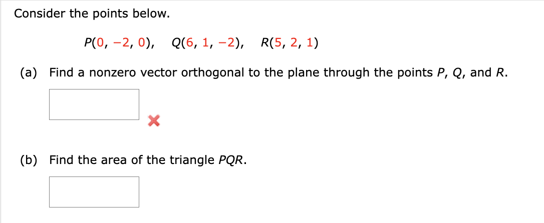 Solved Consider the points | Chegg.com