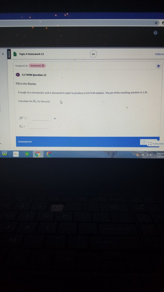 Solved Topic 4 Homework C2 0% Fullscre Assigned as Homework | Chegg.com