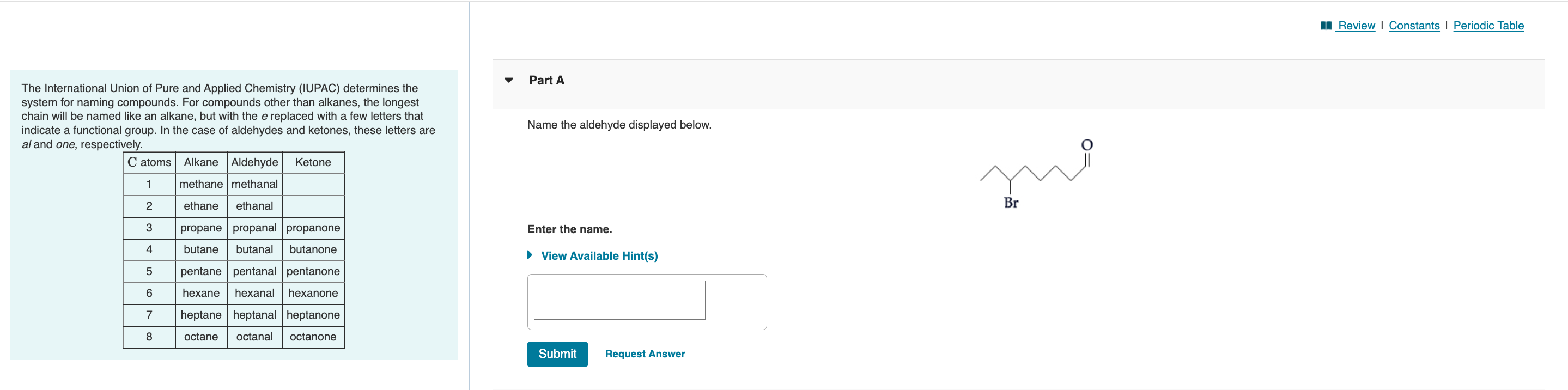 Solved 1 Review | Constants | Periodic Table Part A The | Chegg.com