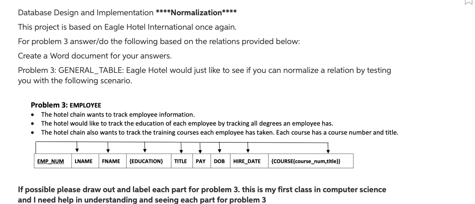Solved For problems 3 answer/do the following based on | Chegg.com