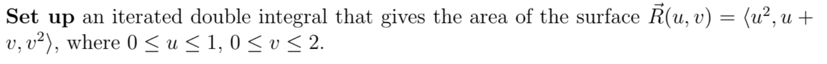 Solved Set up an iterated double integral that gives the | Chegg.com