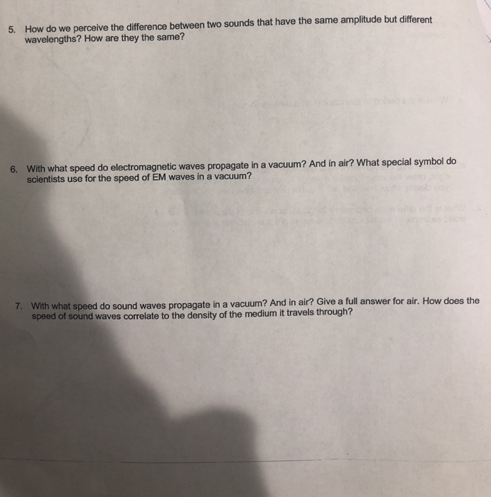 Solved How do we perceive the difference between two sounds | Chegg.com